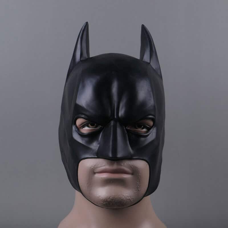 Masque de batman en PVC demi-visage - Déguisement Mania